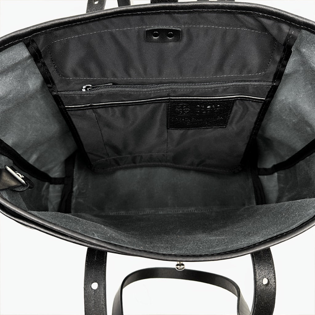 Canvas and Leather Everyday Tote Handbag, Tree of Life - Oberon Design