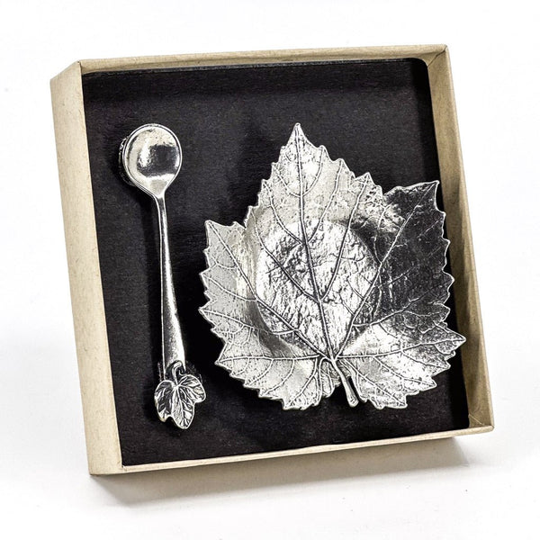 Mini Bowl and Spoon Set, Grape Leaf Tableware, made in the USA - Oberon ...