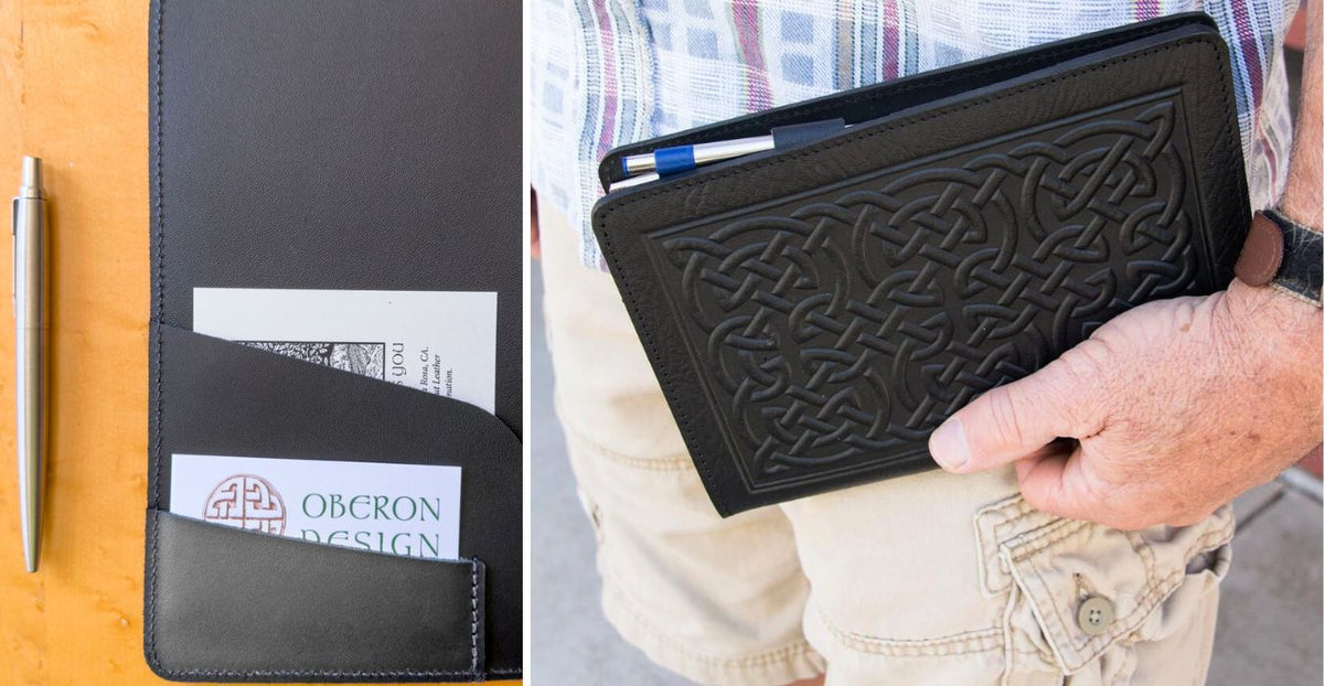 Refillable Leather Portfolio, Padfolio, Notebook. Handmade in the USA ...
