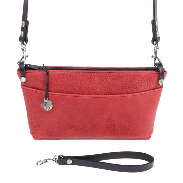 Leather Handbag, Paula Crossbody / Wristlet, Adventure - Oberon Design