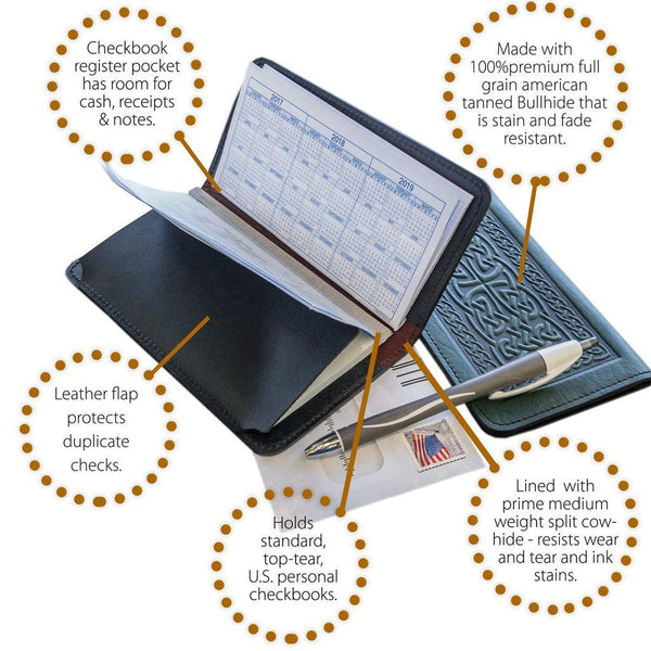 Checkbook Cover, Hard Times in Copper - Oberon Design