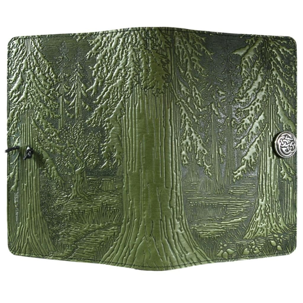 Oberon Design Leather Refillable Journal Cover, Forest