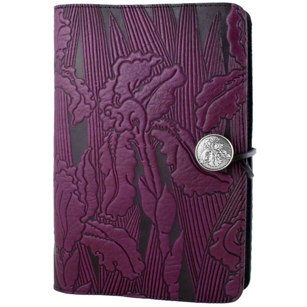 Oberon Design Leather Refillable Journal Cover, Iris