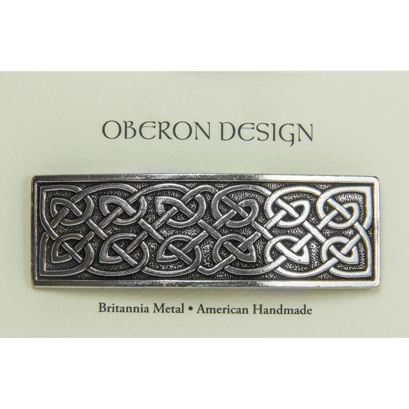 Oberon Design Hair Clip, Barrette, Hair Accessory, Large Celtic, 80mm
