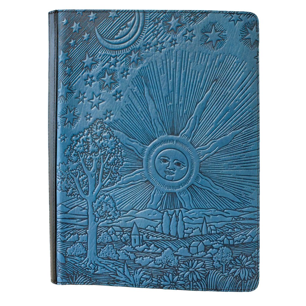 Leather Notepad Portfolio, Roof of Heaven, Made in the USA - Oberon Design