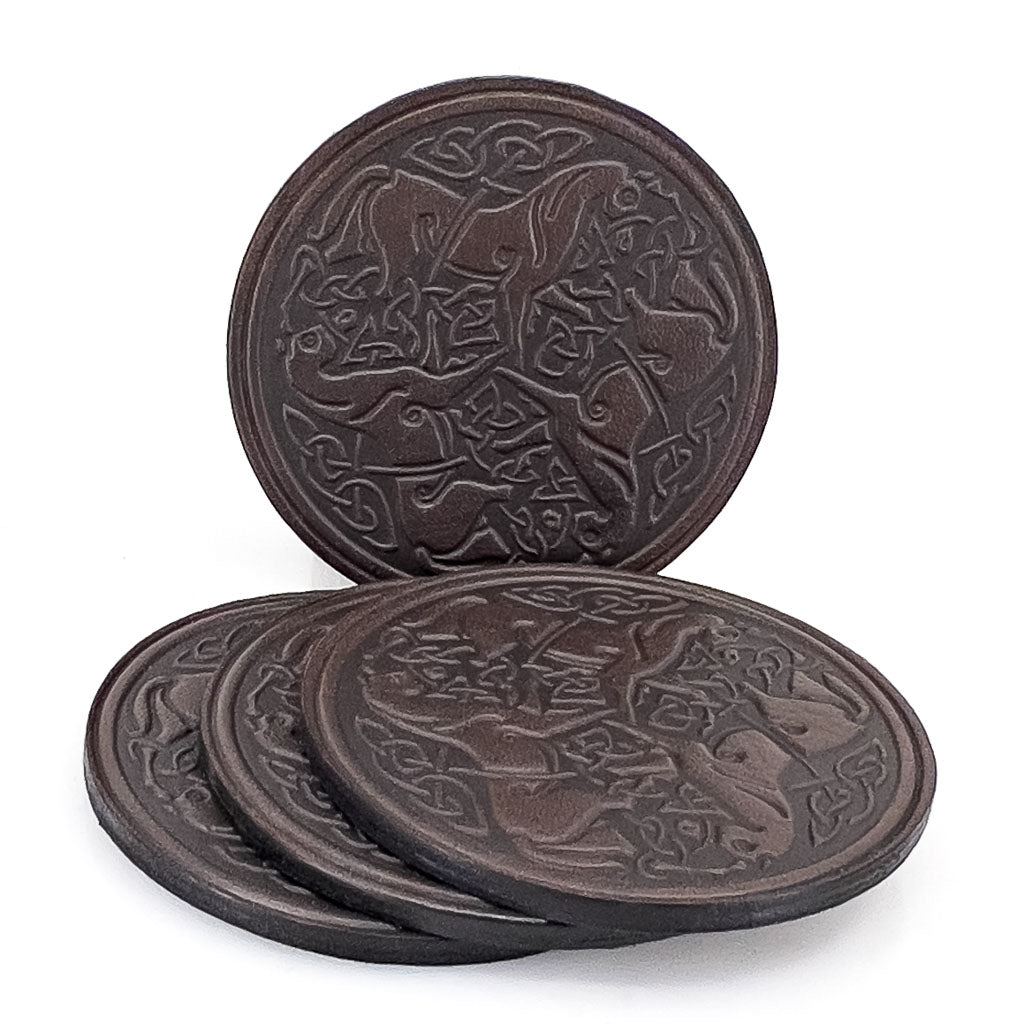 Genuine Leather Coasters - Oberon Design
