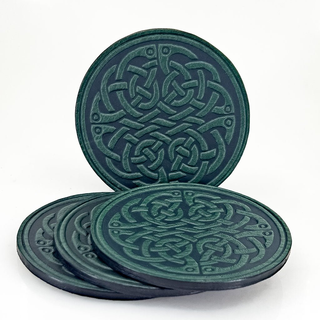 Genuine Leather Coasters - Oberon Design