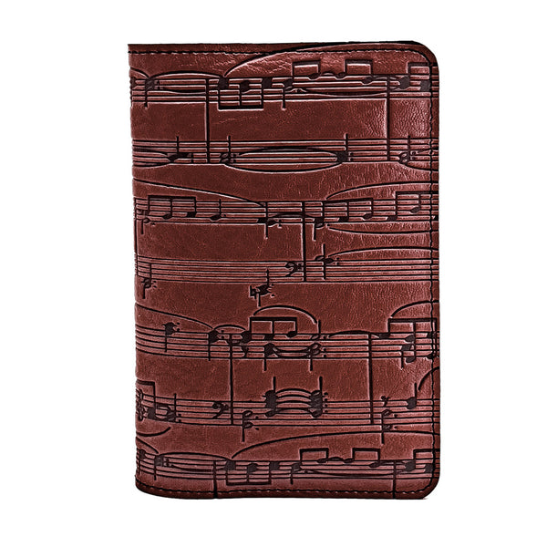 Oberon Design Refillable Leather Pocket Notebook Cover, Sheet Music